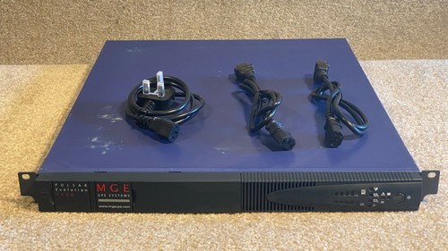 MGE Pulsar Evolution 800 Rackmount 1U UPS - New Batteries -12m RTB ...