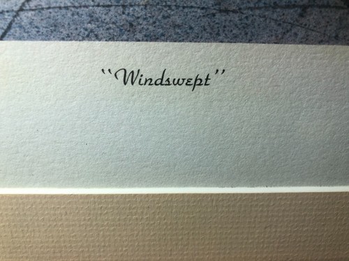 PHIL CAPEN "WINDSWEPT" Pencil Signed & Numbered 281 of 750 prints | eBay