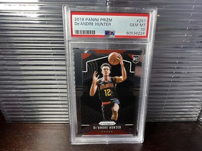 DeAndre Hunter PSA 10 2019-20 Panini Prizm Rookie Card #251 RC Gem Mint ...