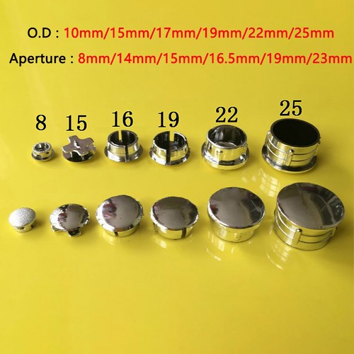 Stainless Steel Round Plug Metal Hole Plug Electroplating Pipe Cap 10 ...