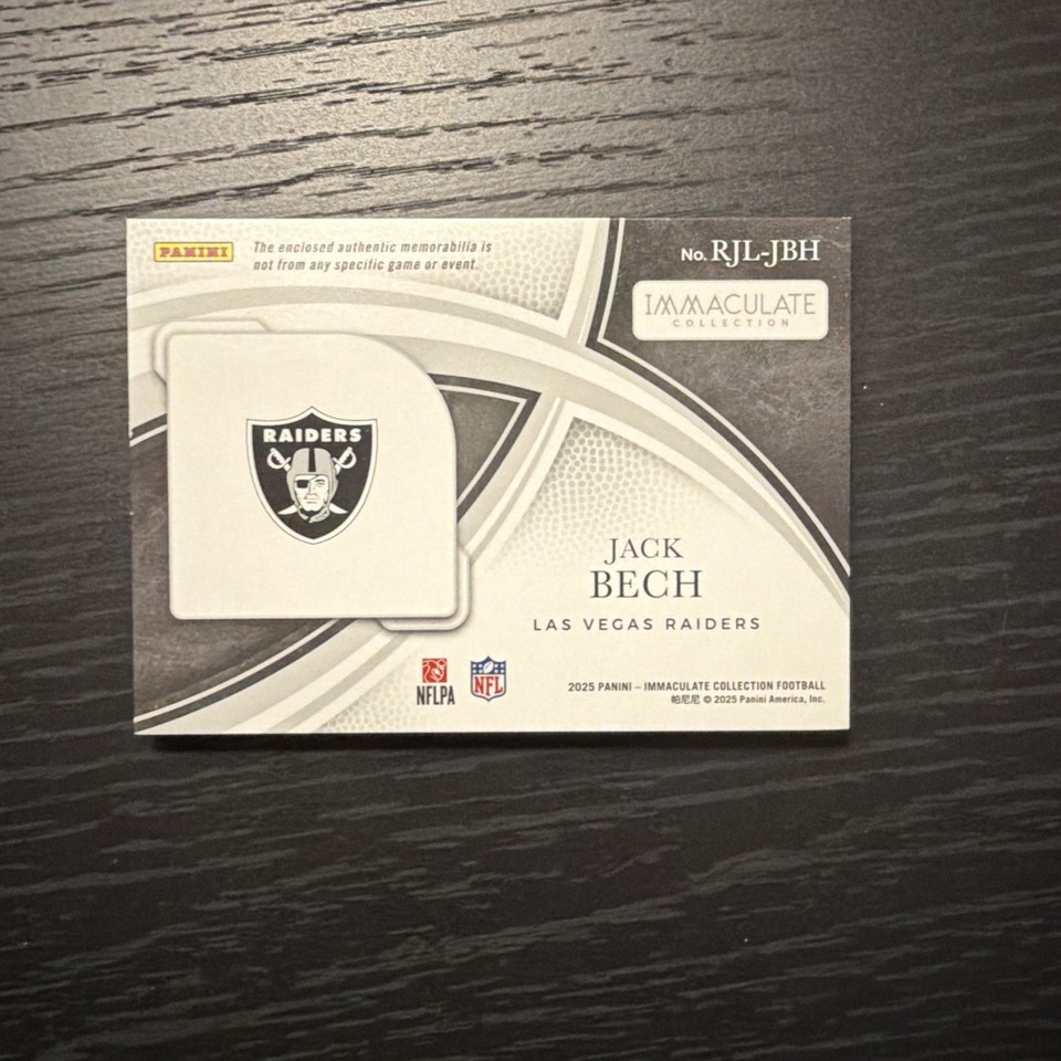 2025 Panini Immaculate Collection - Rookie Jacket Logos Patch - Jack ...