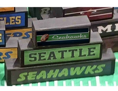 Seattle Seahawks 3PC free standing wood stackable signs football ...