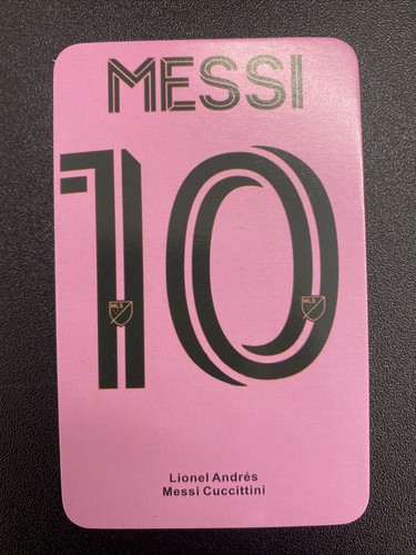 Lionel Leo Messi Inter Miami FC MLS Soccer Unlicensed Card Fast Ship ...