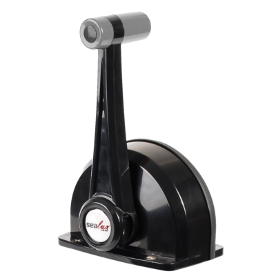 Black Marine Boat Single Lever (Handle) Top-Mount Engine Control for ...