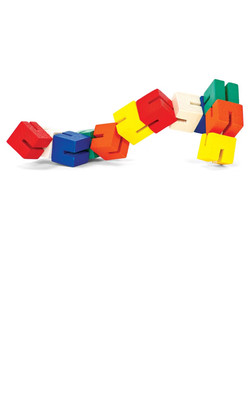 Wooden Twist and Lock Building Blocks - Mini Brick Sensory Puzzle ...