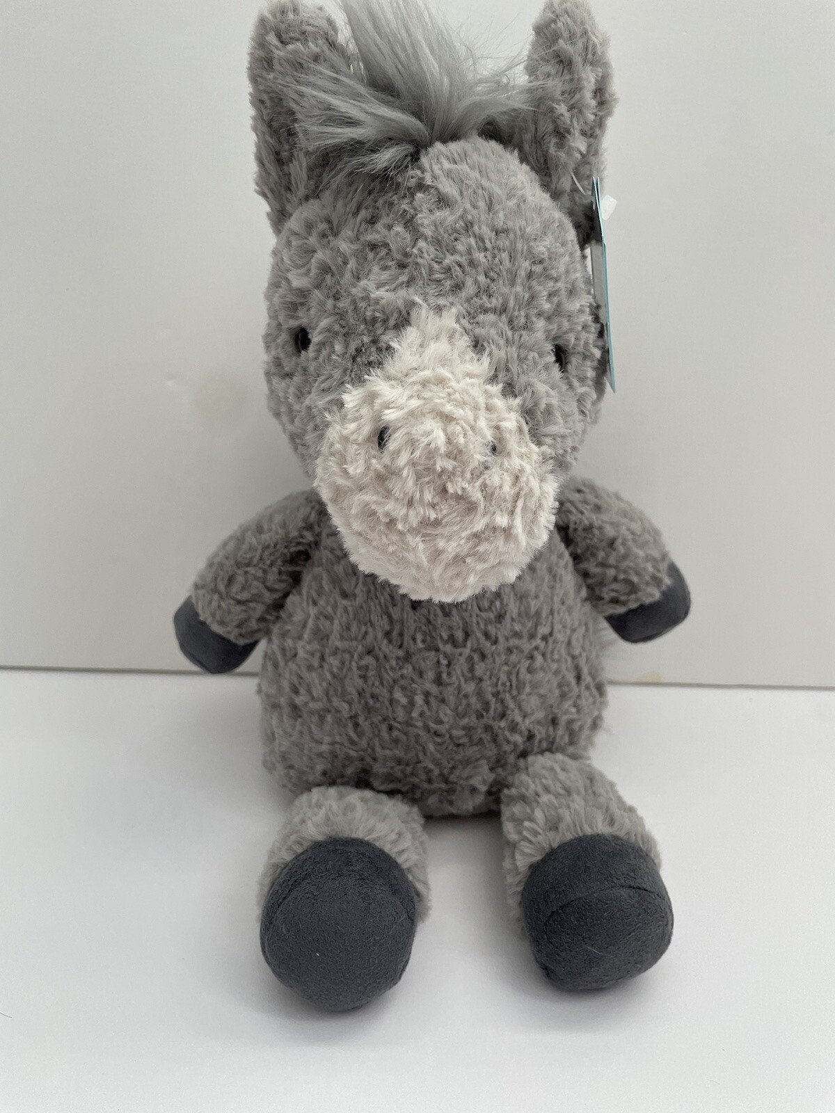 JELLYCAT+Plush+FLOSSIE+DONKEY+Retired+Stuffed+Animal+FL3D+Grey+Stuffie ...