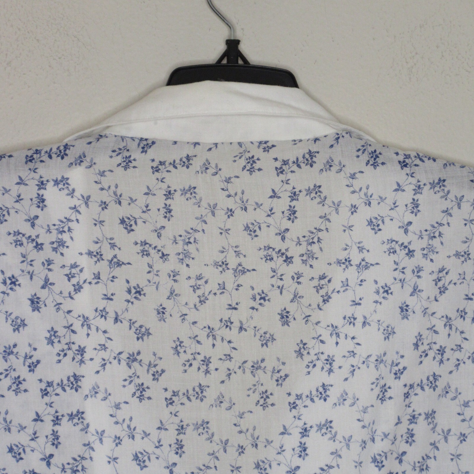 Women's Vintage Full Button Front Short Sleeve Floral Print House Coat ...