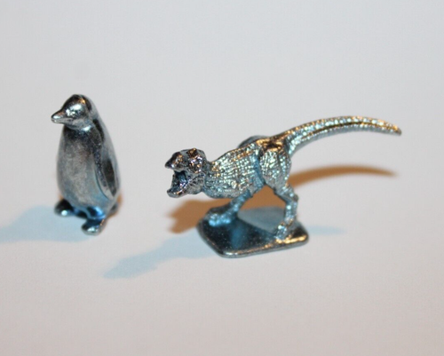 Monopoly 2017 Replacement Pawn Pieces 6 pc - Cat Penguin T-Rex Ship Car ...