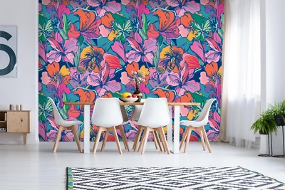 3D Bright Color Flowers 44 Wall Paper Wall Print Decal Wall Deco Indoor ...