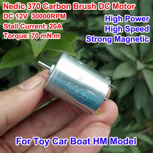 DC 6V 7.2V 12V High Speed Power Large Torque Nedic 370 Micro 24mm Motor ...