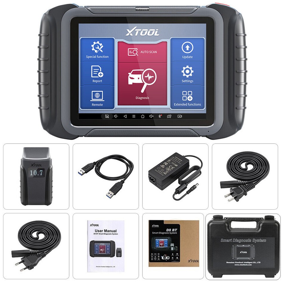 XTOOL D8 BT OBD2 Auto Scanner Car Diagnostic Tool All System ECU Coding ...