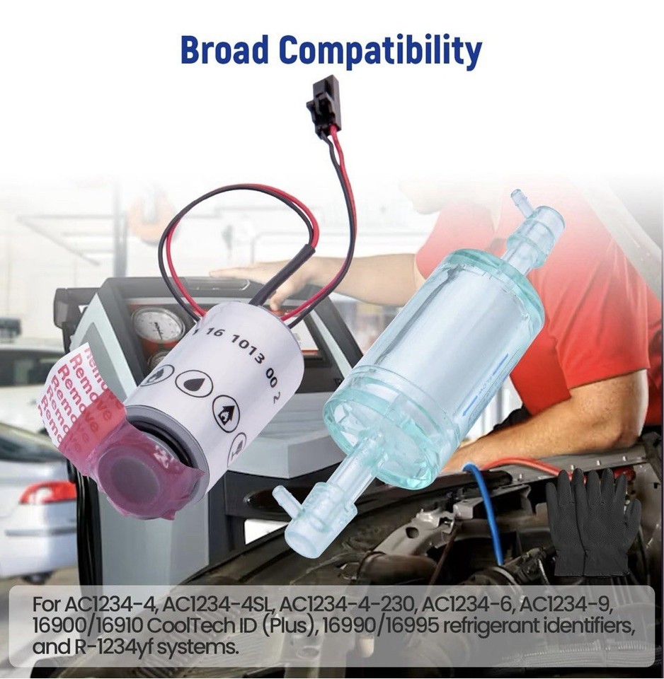 16916 Oxygen Sensor w/16913 Filter for Robinair R-1234yf 16990/16995 ...