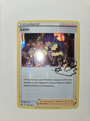 Leon - 134/159 - Holo Rare Pokemon TCG Crown Zenith NM | eBay
