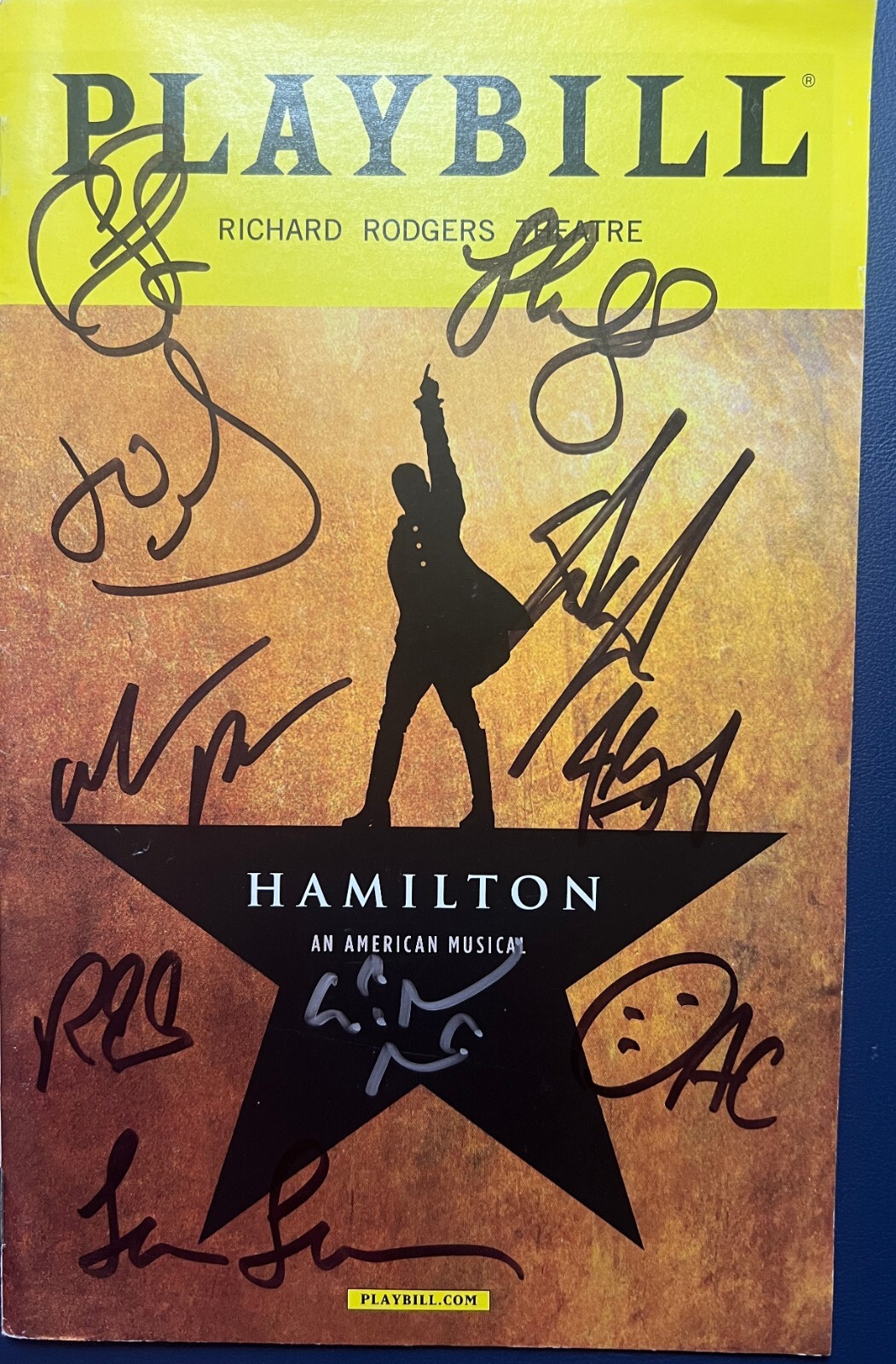 Hamilton | Hand Signed By The Cast | Broadway Playbill 28 | eBay
