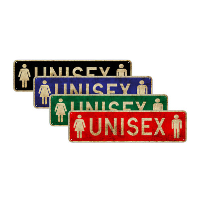Unisex Restroom Vintage Sign| Garage Bar Pub Café Street Décor Aluminum ...