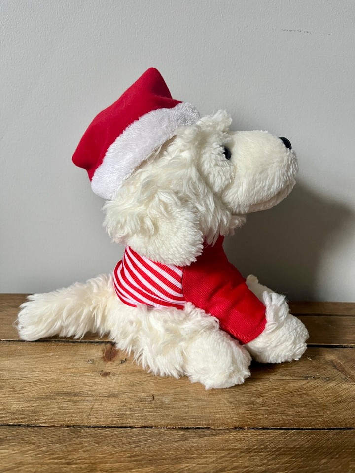 Disney Santa Buddies Puppy Paws Dog Plush Stuffed Animal Christmas+ ...