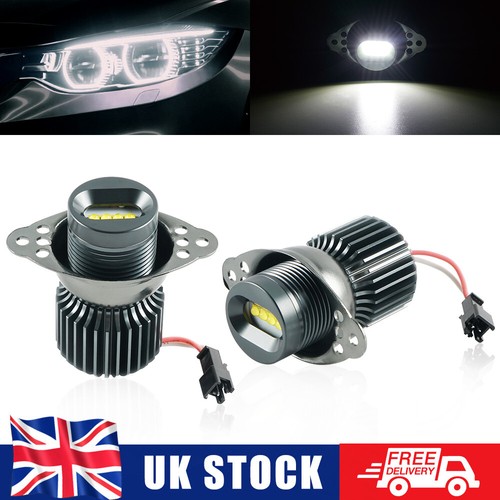 For BMW E90 LCI Facelift 08-11 w/ Halogen Light H10W LED Angel Eyes ...