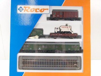ROCO H0 44023 Bauzugwagen-Set, 4-teilig, DB, DC, KKK NEM, NEU in OVP ...