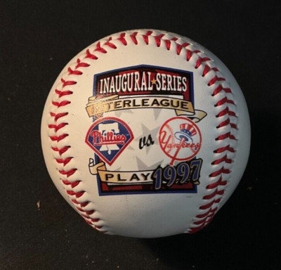 1997 Interleague Play Phillies vs Yankees Souvenir Collectible Baseball ...