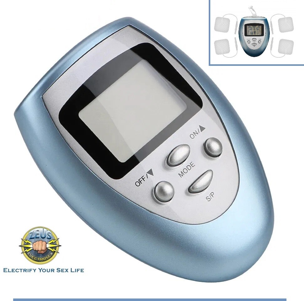ZEUS ELECTROSEX PALM POWERBOX w/ Pads Electro Stimulation 6 Modes E ...