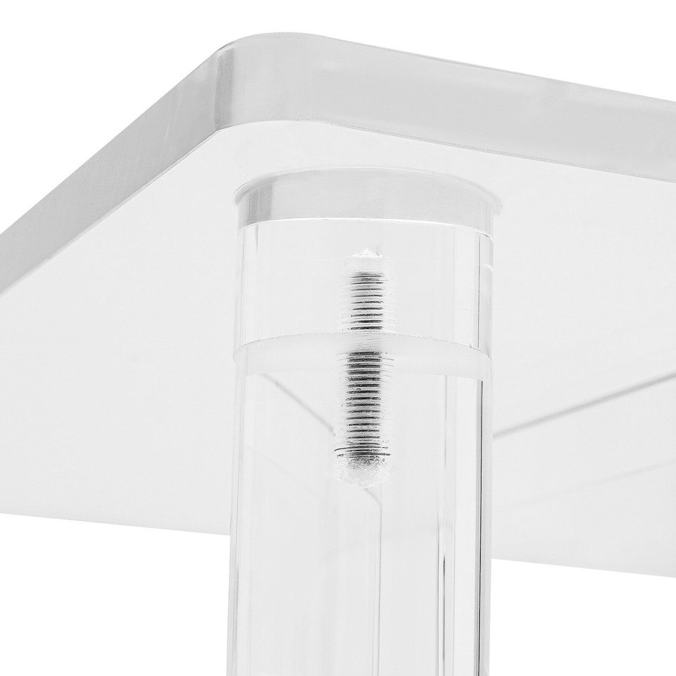 Acrylic Makeup Vanity Desk - Clear Vanity Table with Drawer - Small ...