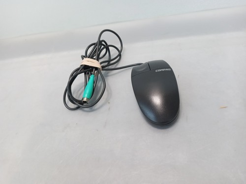 Vintage Compaq Mouse PS/2 Two Button Ball Logitech M-S34 113907-001 ...