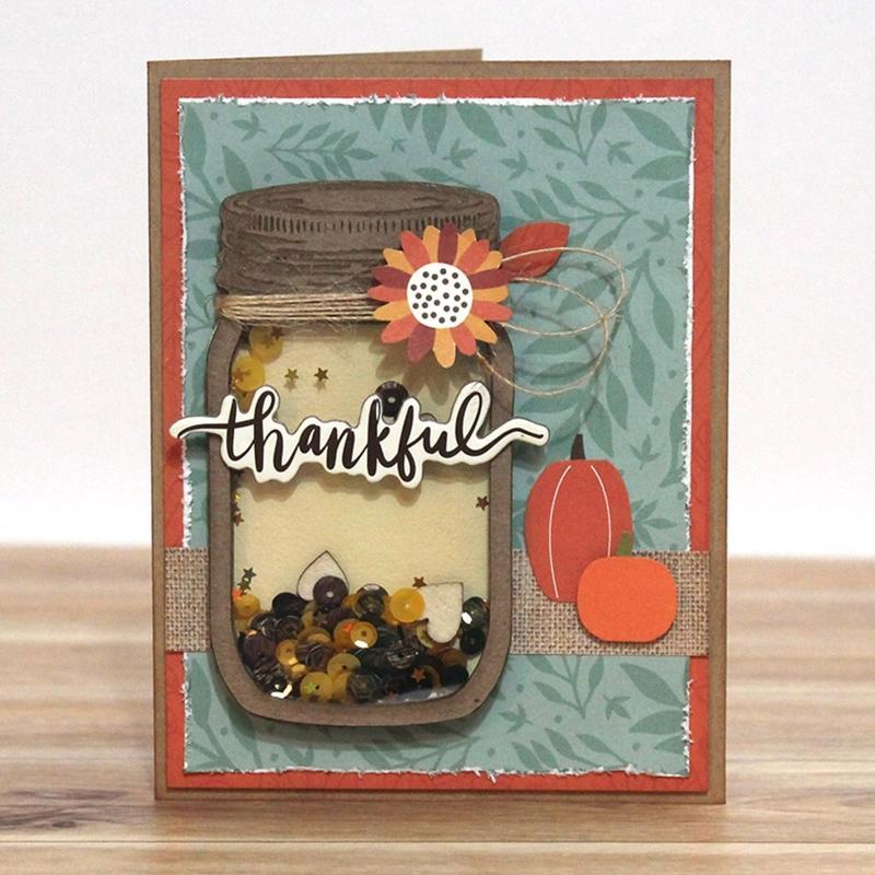 Mason Jar Shaker Metal Cutting Dies Stencil Scrapbooking DIY Album Mold ...