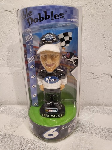 Mark Martin 6 Nascar Bobblehead By Bobble Dobbles 8” Tall Pfizer New ...