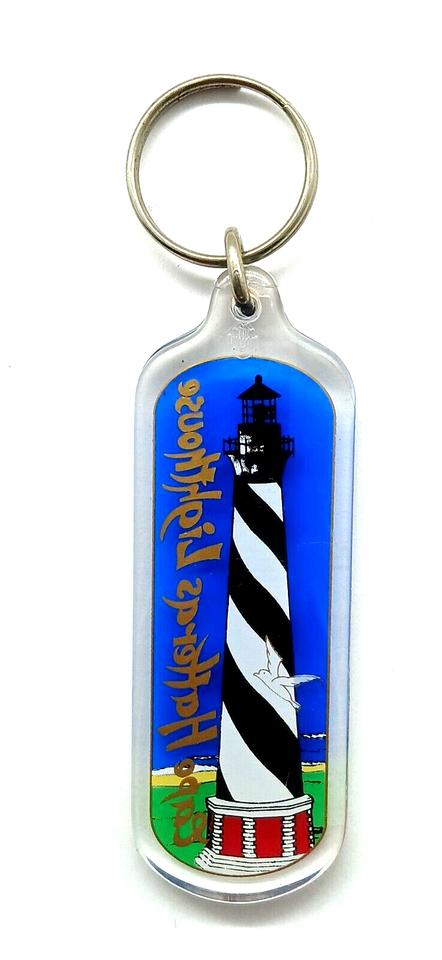 Vintage Cape Hatteras Lighthouse North Carolina Keychain Keyring | eBay