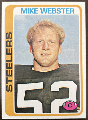 1978 TOPPS Mike Webster. #351 4-time SB CHAMP! Pittsburgh Steelers HOF ...