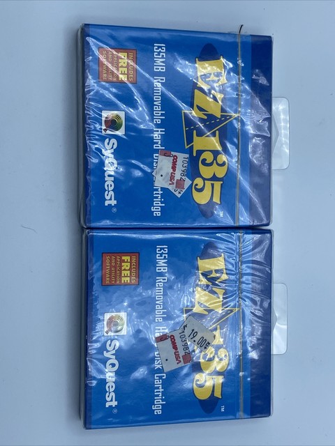 SyQuest EzDrive 135 MB 135mb Removable Disk Cartridge Ez135 for sale ...