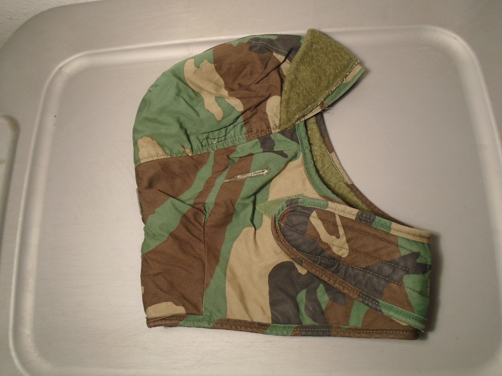 USGI Camouflage BDU M-1 Steel Pot Helmet Liner Cold Weather Hat Size 7 ...