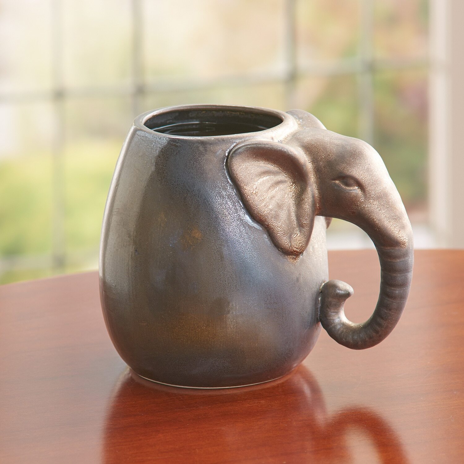 Ceramic Elephant Mug - Elephant Coffee Mug, Elephant Shaped Tea Cup ...
