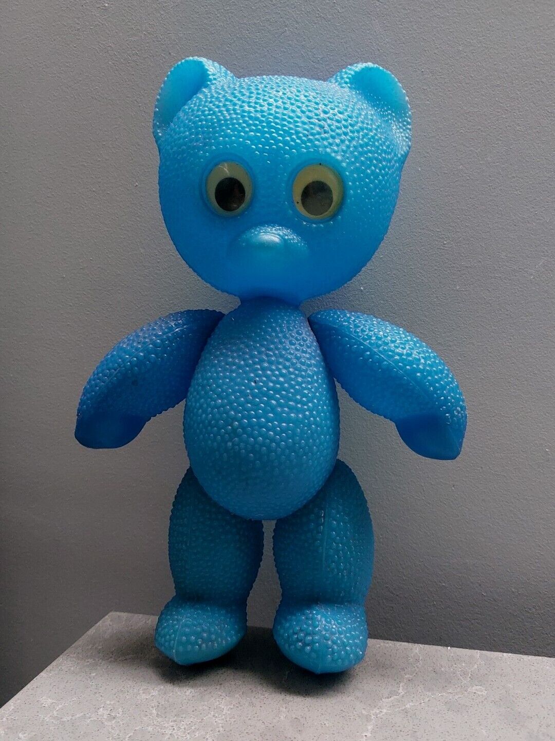 Vintage USSR Plastic Bear Doll Blue Color Toy Soviet Doll | eBay