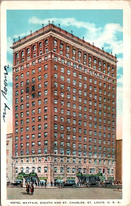 Vintage Postcard View of the Hotel Mayfair Kansas City Missouri MO Y164 ...