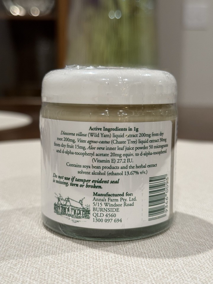 Enriched Anna’s Wild Yam Cream Authentic Glass Jar 100g | eBay