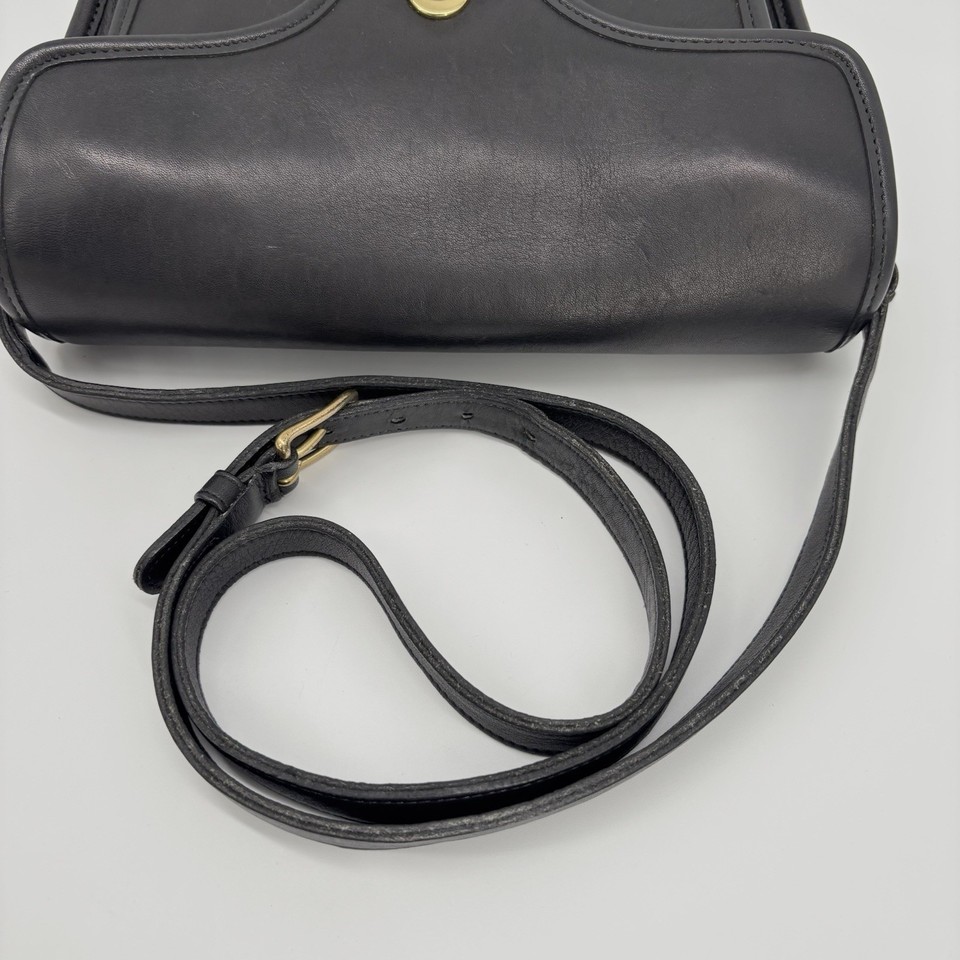 COACH Old Coach Kent Bag Shoulder Bag Crossbody Leather Black #949 | eBay