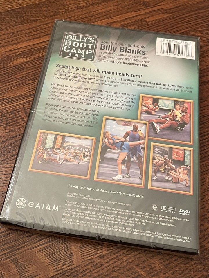 Billy Blanks Boot Camp Elite 5 DVDs Mission 1-3, 8 Min Cardio & Spot ...