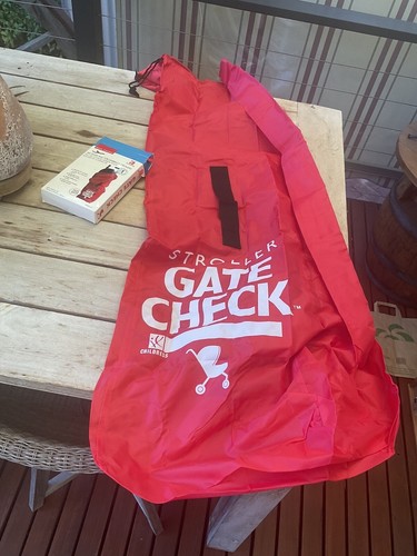 J.L. Childress Red STROLLER GATE CHECK Air Travel Bag For Umbrella ...