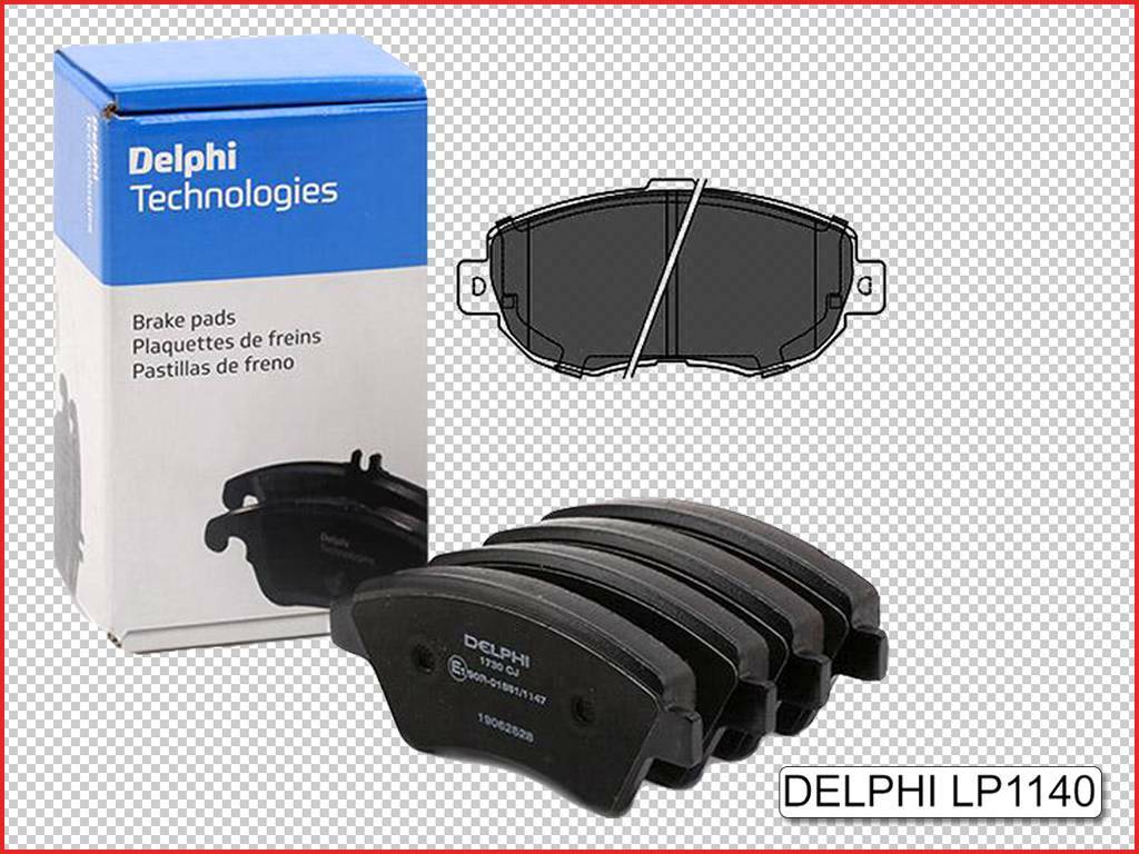 DELPHI OPTIMAL Front Brake Pads Set Suits: Lexus GS 12.1997 - 12.2004 ...