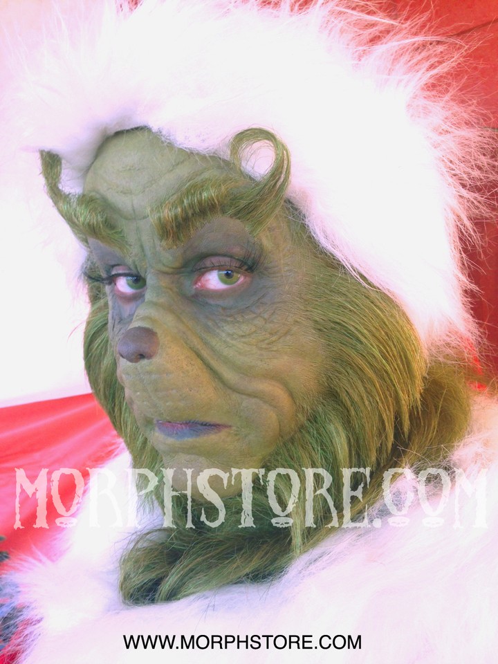 Halloween Foam latex Grinch Face Brows Mask lot. Painted | eBay