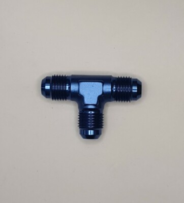 (PFE824-06) Male Fitting -6AN (AN6) Flare Tee Blue | eBay Australia