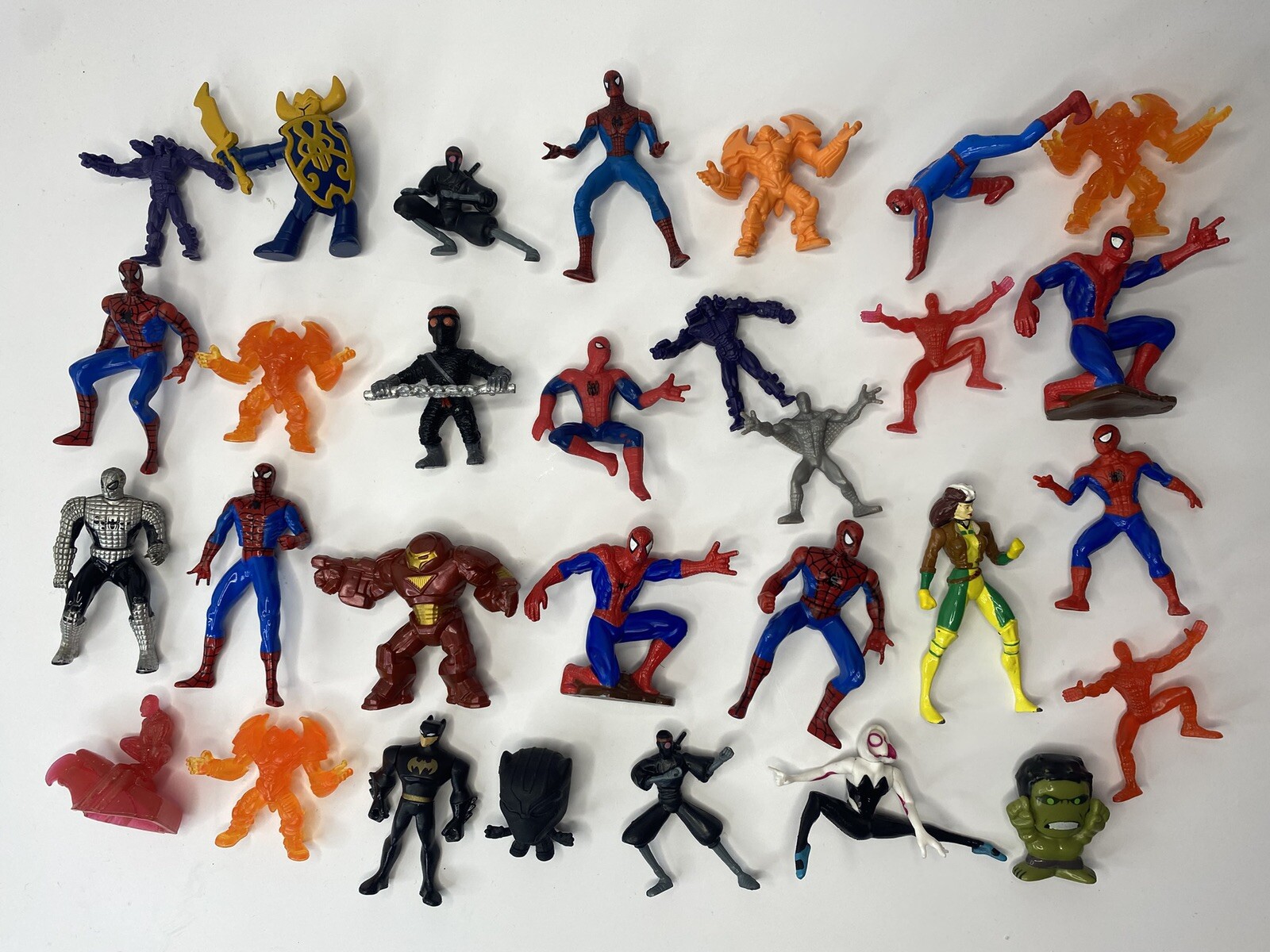 Mini Vintage Toybiz Marvel Die-cast X-Men Spiderman Averages Figure Lot ...