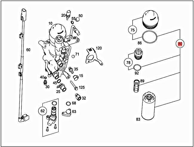 MERCEDES-BENZ A9360906552 - Fuel filter cross reference