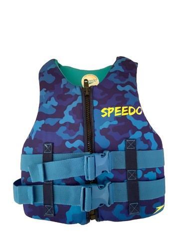 Speedo Youth PFD Life Jacket Vest - Blue | eBay