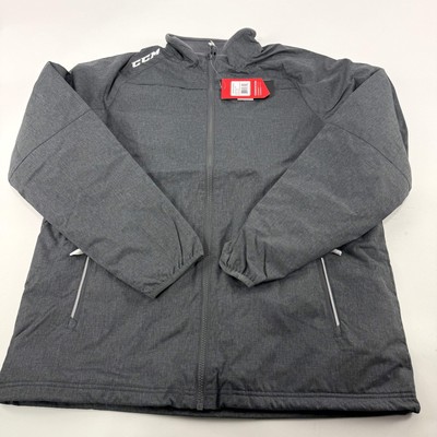 New Dark Grey CCM Team Premium Mid Weight Jacket | Senior M ...