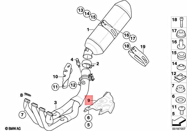 New BMW Genuine K40 K43 0519 0509 Heat Protection Oil Sump 18227680951 ...