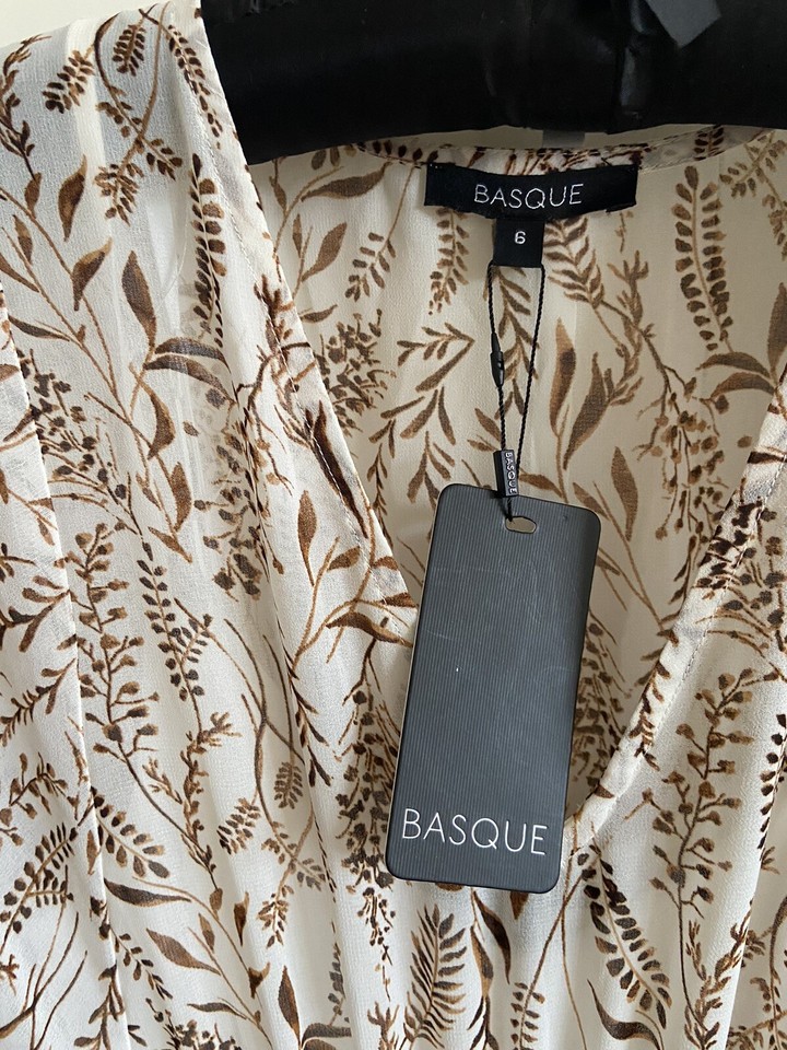 New BASQUE Myer Long Dress With Lining ‘Tropical’ Size 6 RRP$139.95 ...