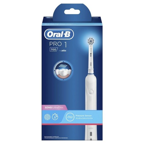 Oral-B Pro 700 Sensi Ultrathin Electric Rotating-Oscillating Toothbrush ...