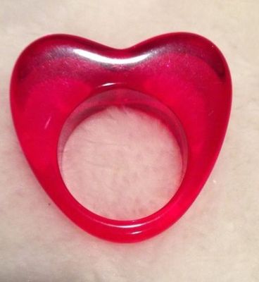 Lucite Heart Rings New | eBay